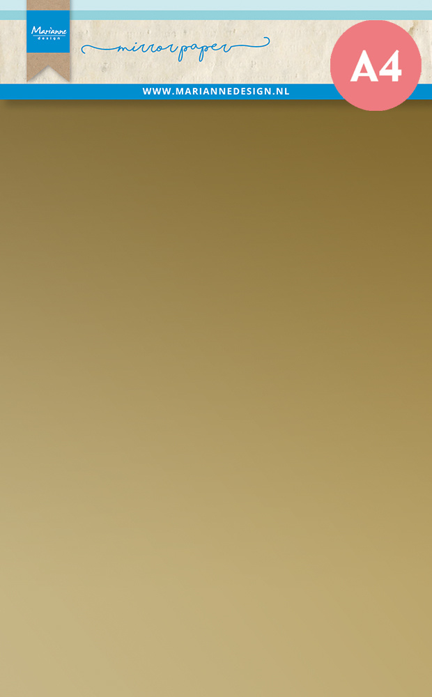 Mirror Paper A4 Gold (5pcs) (CA3177) - Craftlines B.V.