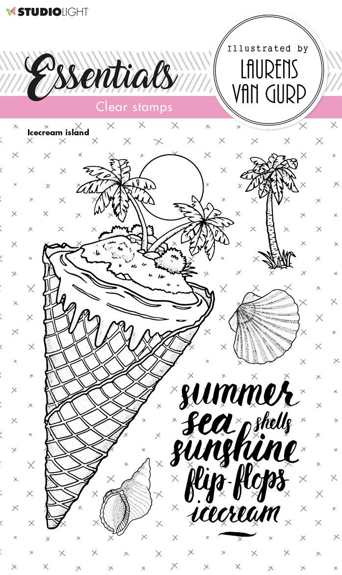 Ice Cream Island Essentials Clear Stamps (BL-ES-STAMP259) - Craftlines B.V.