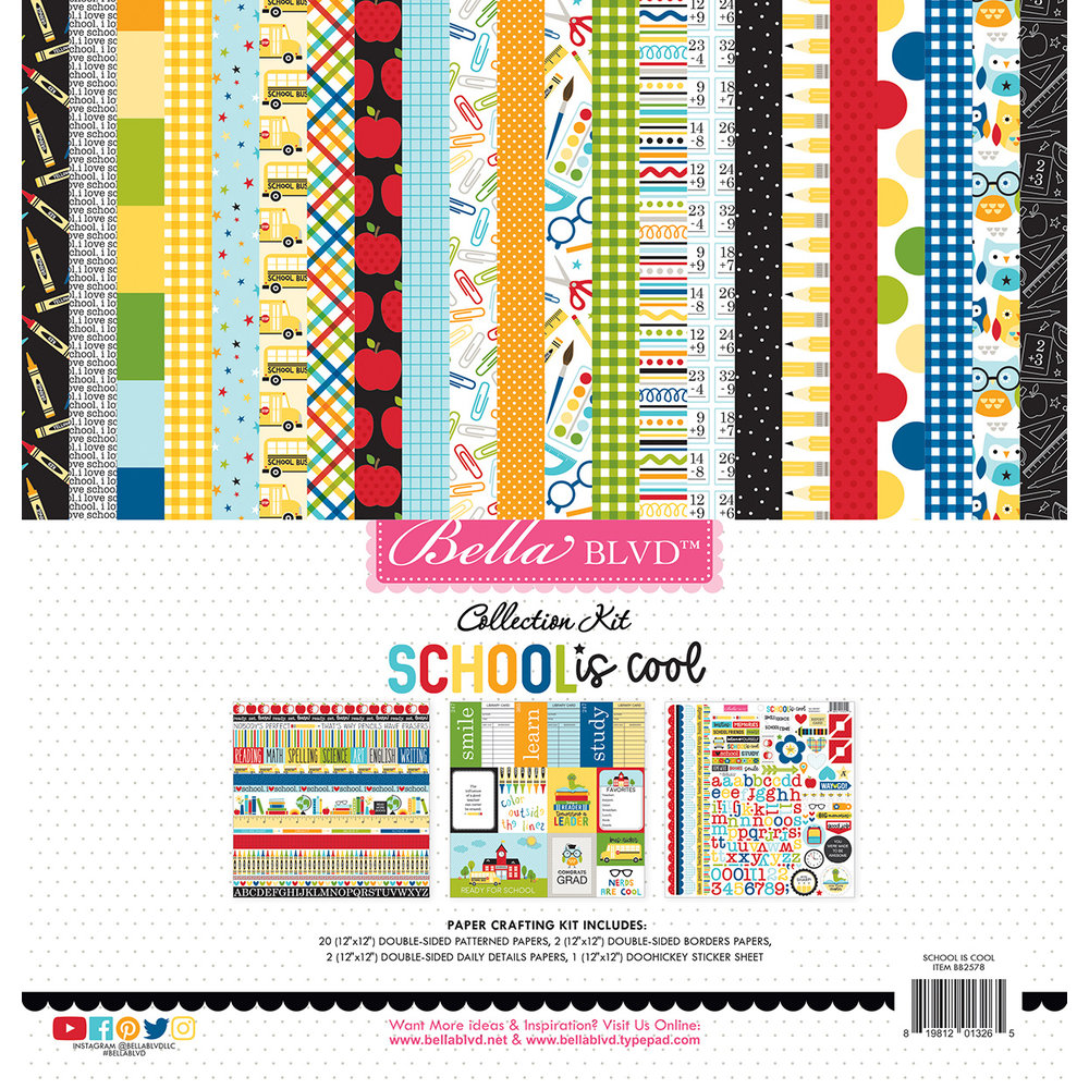School Is Cool Collection Kit (BB2578) - Craftlines B.V.