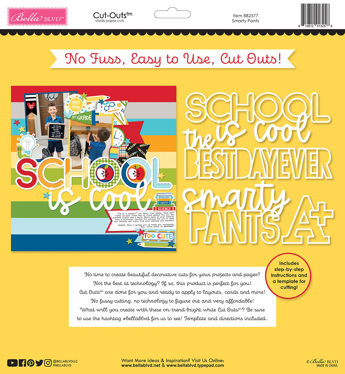School Is Cool Smarty Pants Cut-Outs (BB2577) - Craftlines B.V.