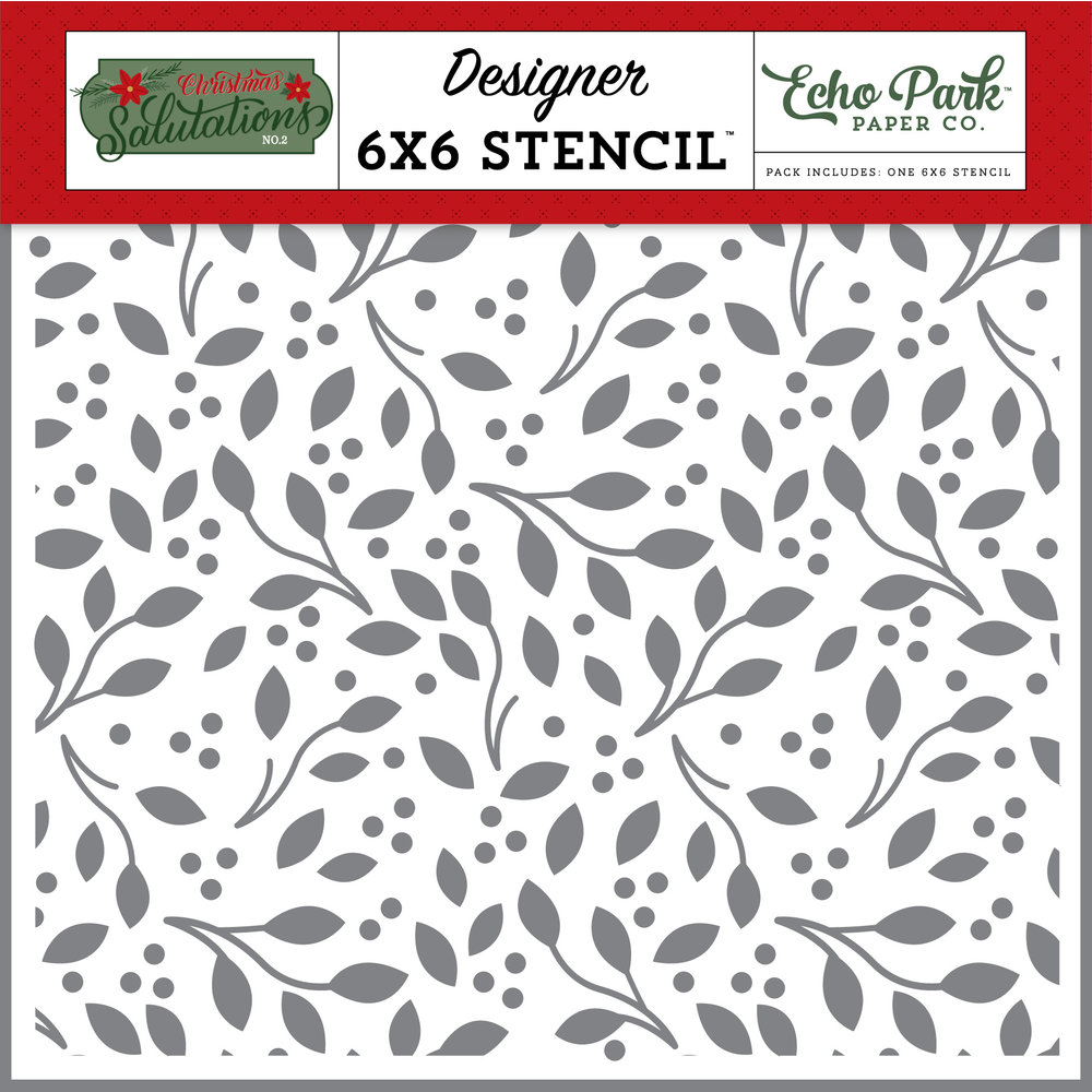 Good Tidings Greenery Stencil (CSA289033) - Craftlines B.V.