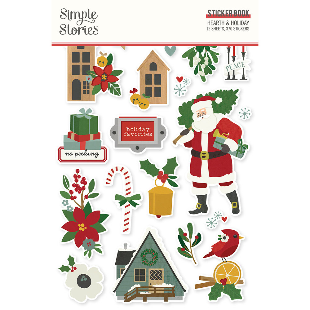 Hearth & Holiday Sticker Book (18220) - Craftlines B.V.