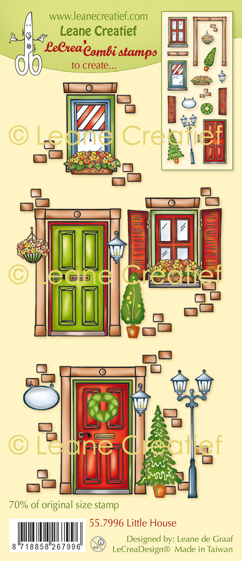 Little House Combi Clear Stamp (55.7996) - Craftlines B.V.