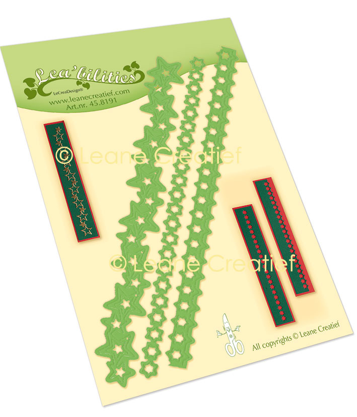 Card Edge & Borders Star Cutting Dies (45.8191) - Craftlines B.V.
