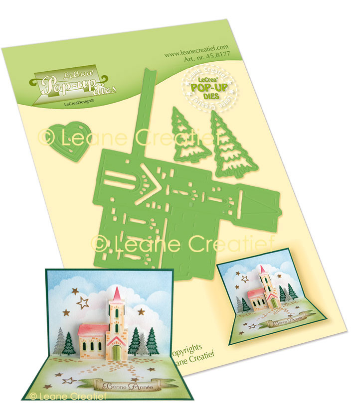 Pop-Up Church Cut & Emboss Dies (45.8177) - Craftlines B.V.
