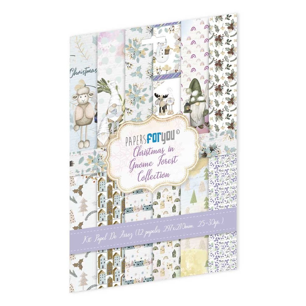Christmas In Gnome Forest Rice Paper Kit (12 pcs) (PFY-10923 ...