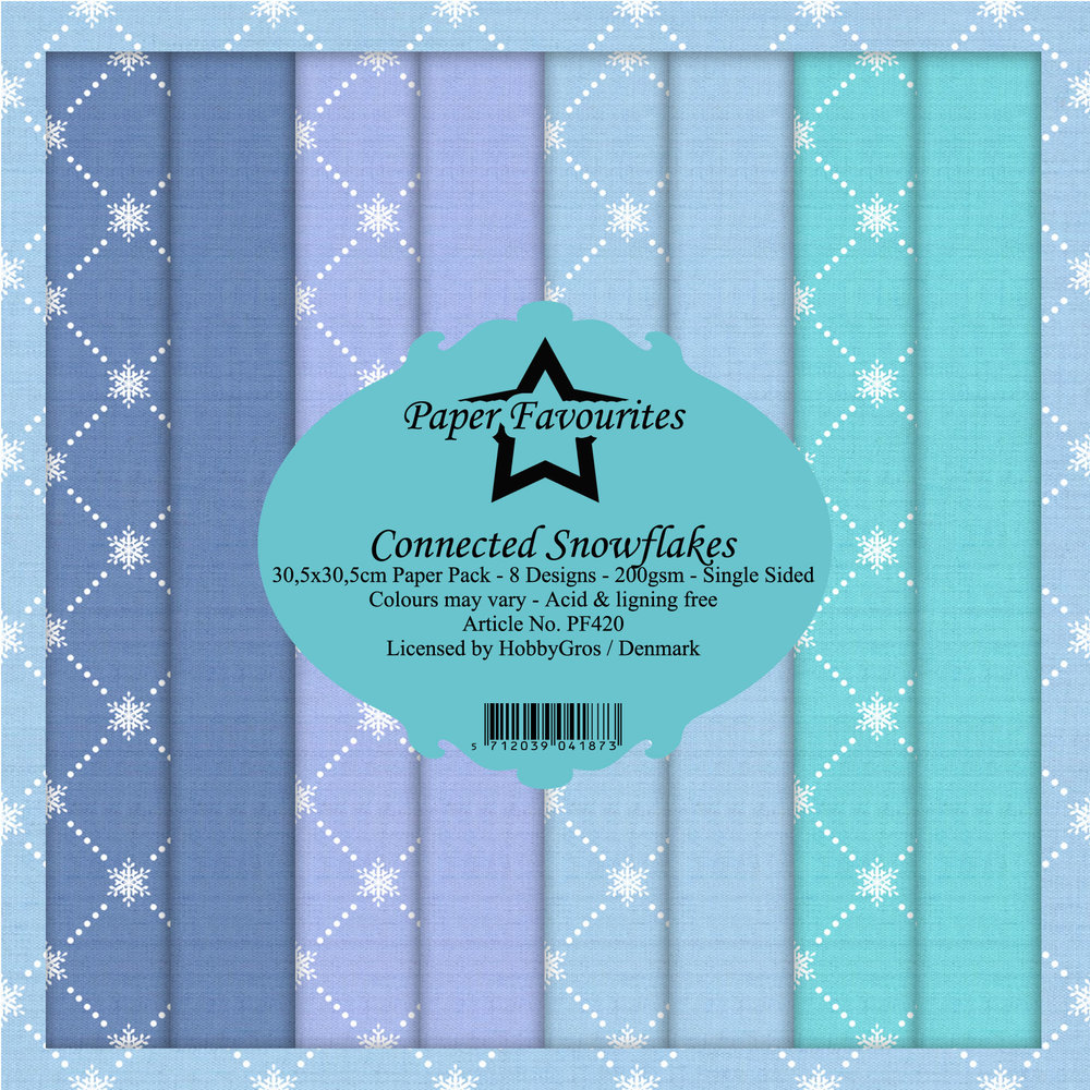 Connected Snowflakes 12x12 Inch Paper Pack (PF420) - Craftlines B.V.