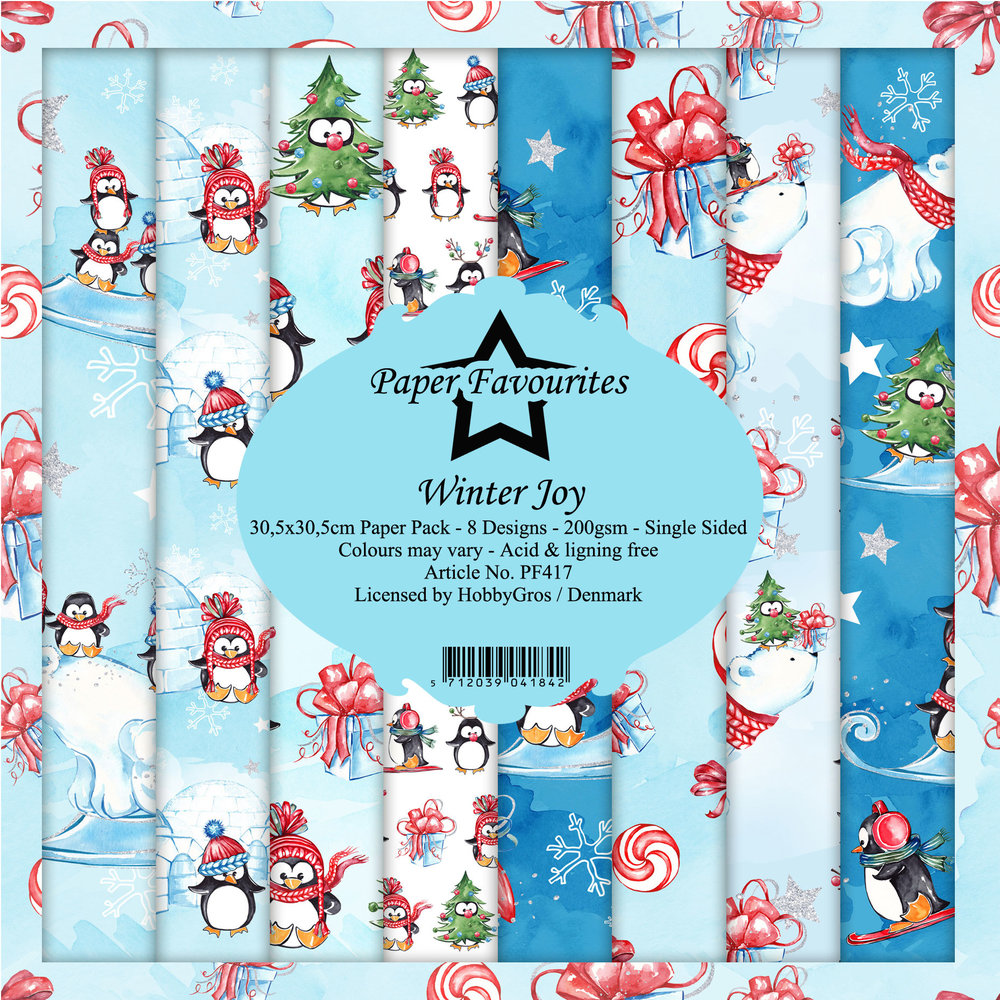 Winter Joy 12x12 Inch Paper Pack (PF417) - Craftlines B.V.