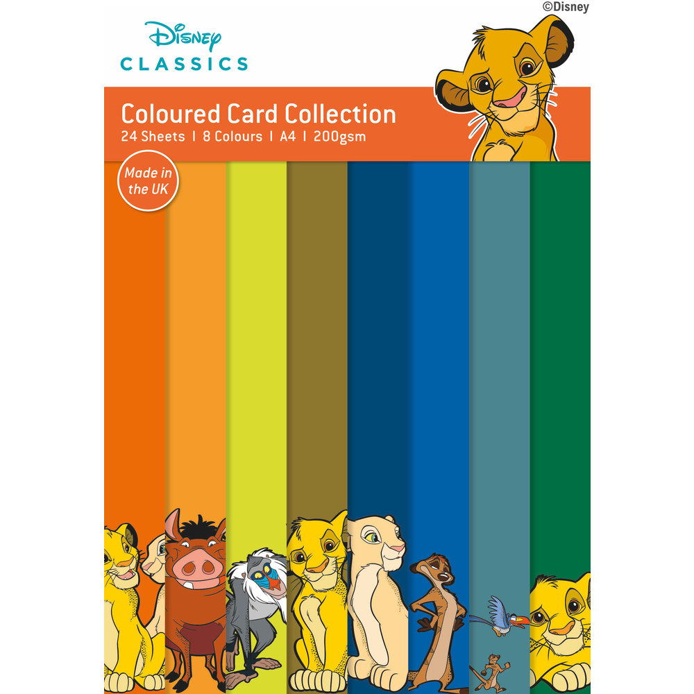 The Lion King A4 Coloured Card Collection (DYP0042) - Craftlines B.V.