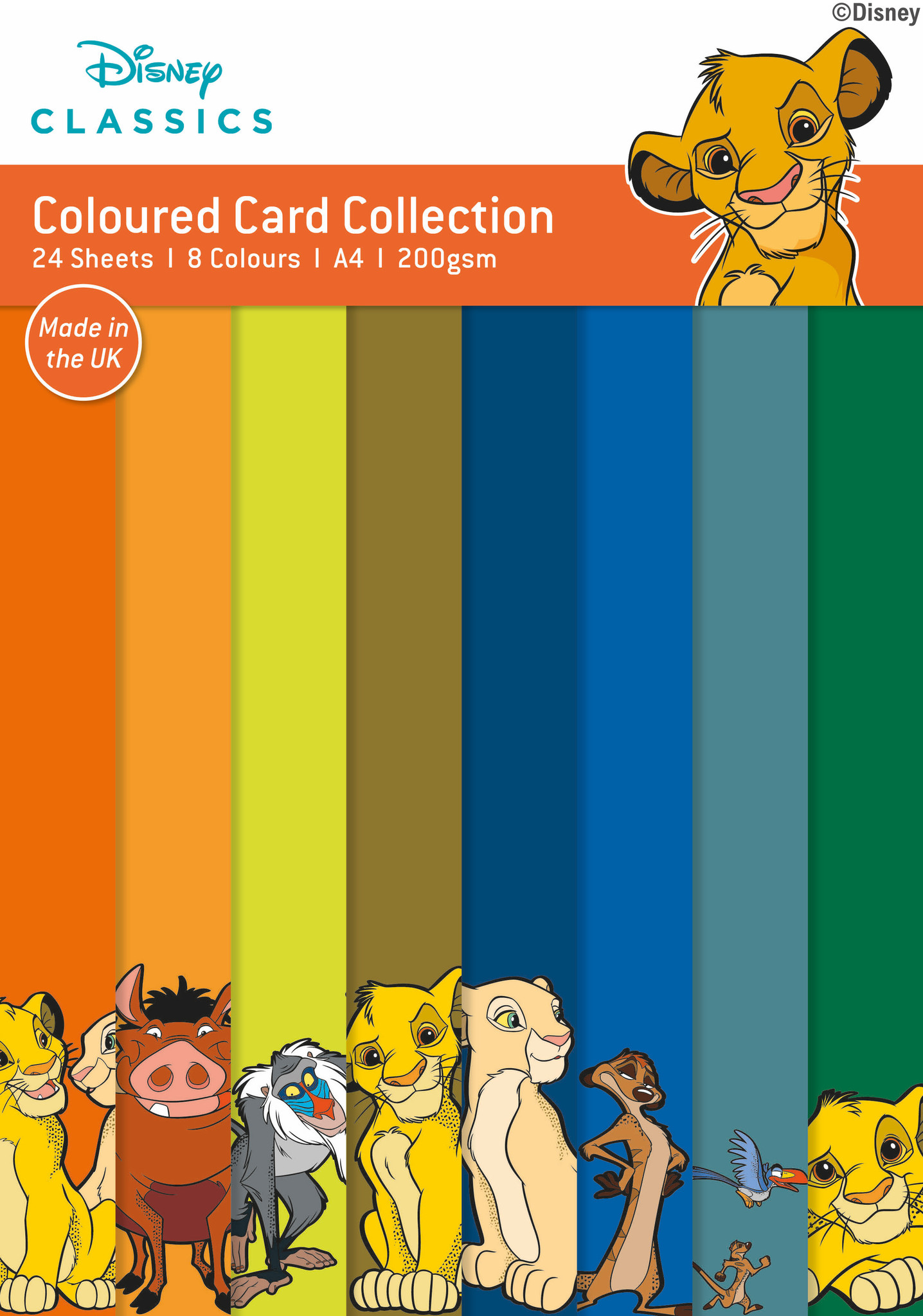 The Lion King A4 Coloured Card Collection (DYP0042) - Craftlines B.V.