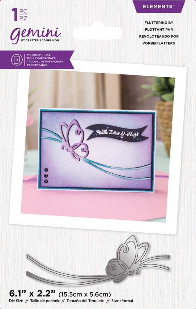 Decorative Swash Border Fluttering By Elements Dies (GEM-MD-ELE-FLBY ...