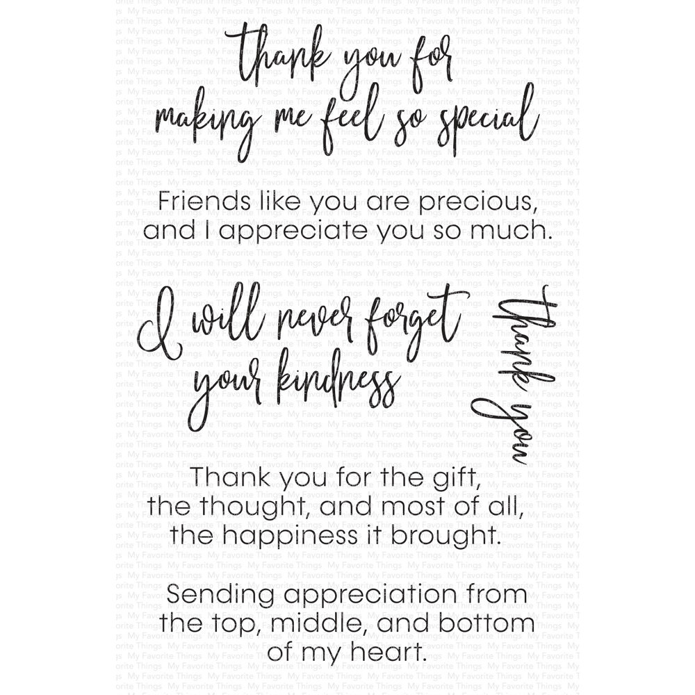 Inside & Out Thank You Clear Stamps (CS-721) - Craftlines B.V.