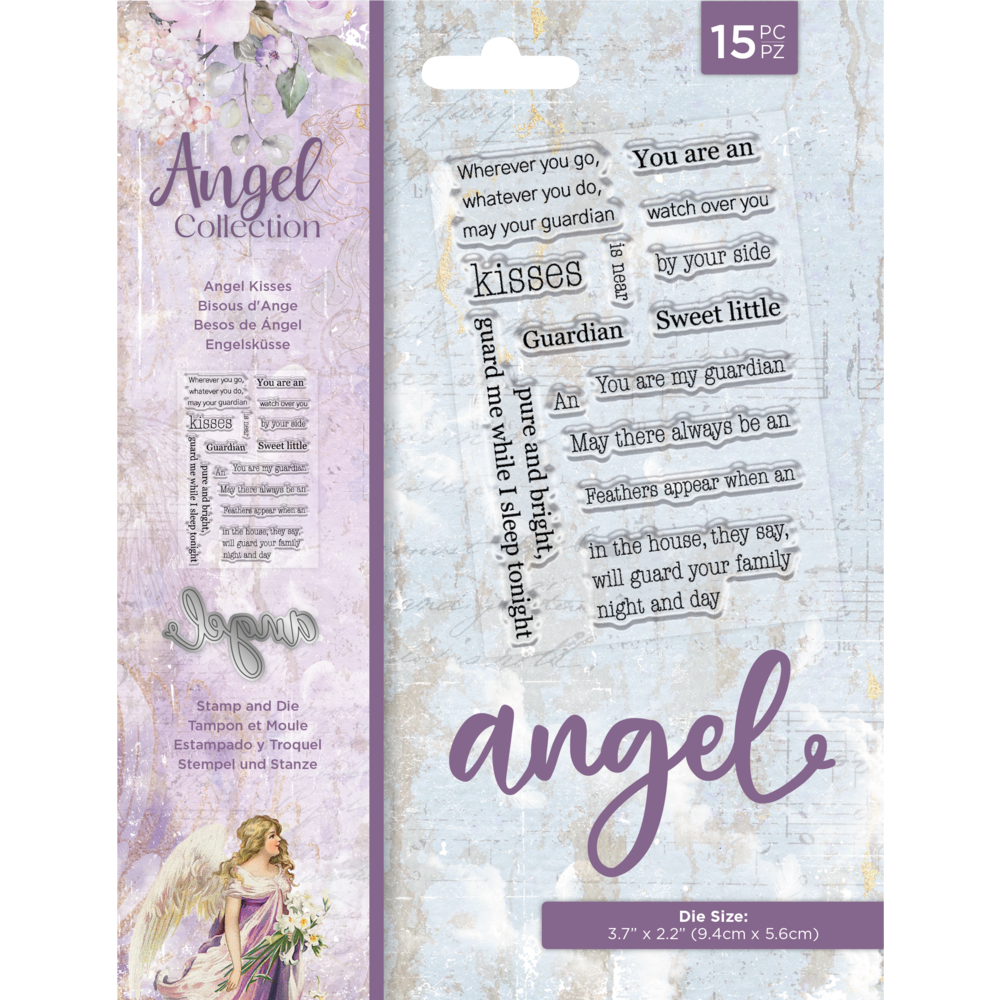 Angel Collection Stamp & Die Angel Kisses (ANG-STD-ANKI) - Craftlines B.V.