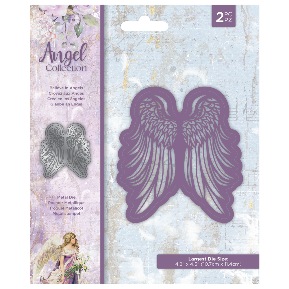 Angel Collection Metal Die Believe in Angels (ANG-MD-BEAN) - Craftlines ...