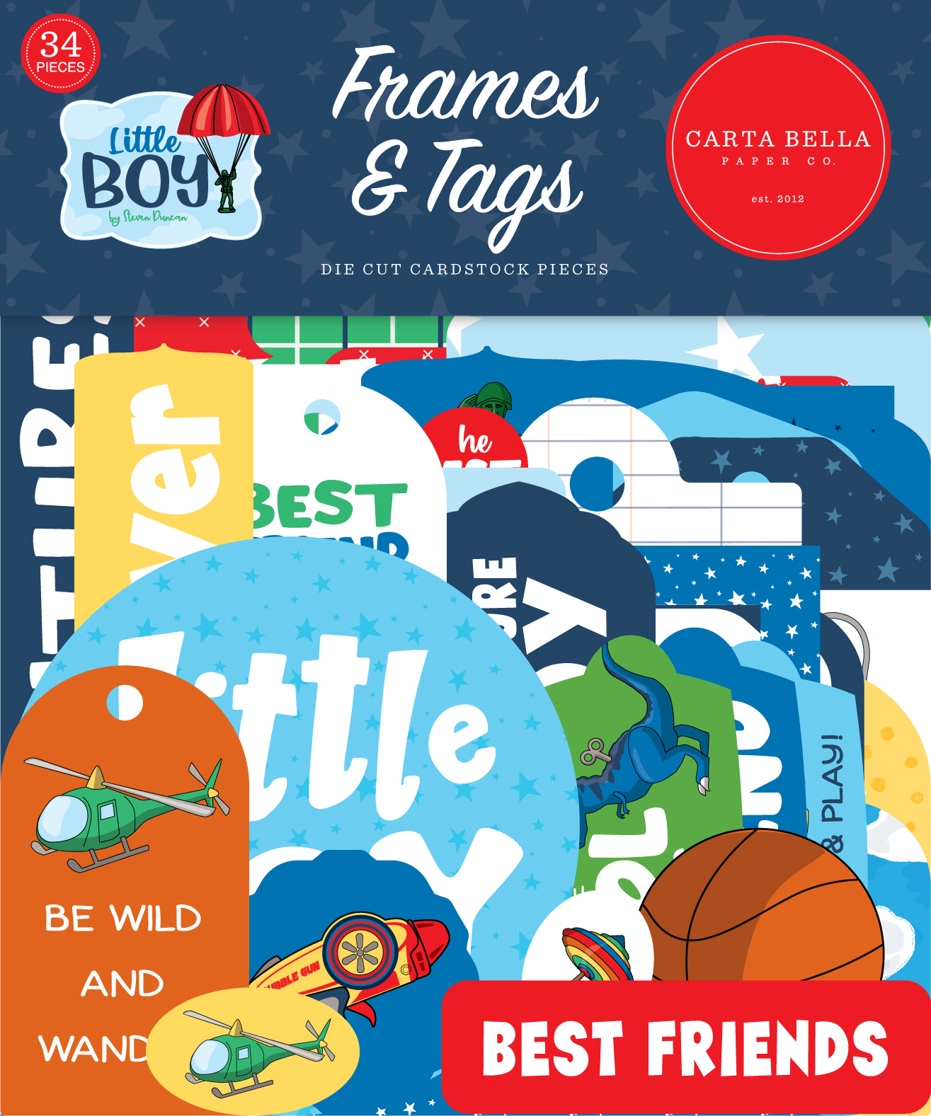 Little Boy Frames & Tags (CBLB160025) - Craftlines B.V.