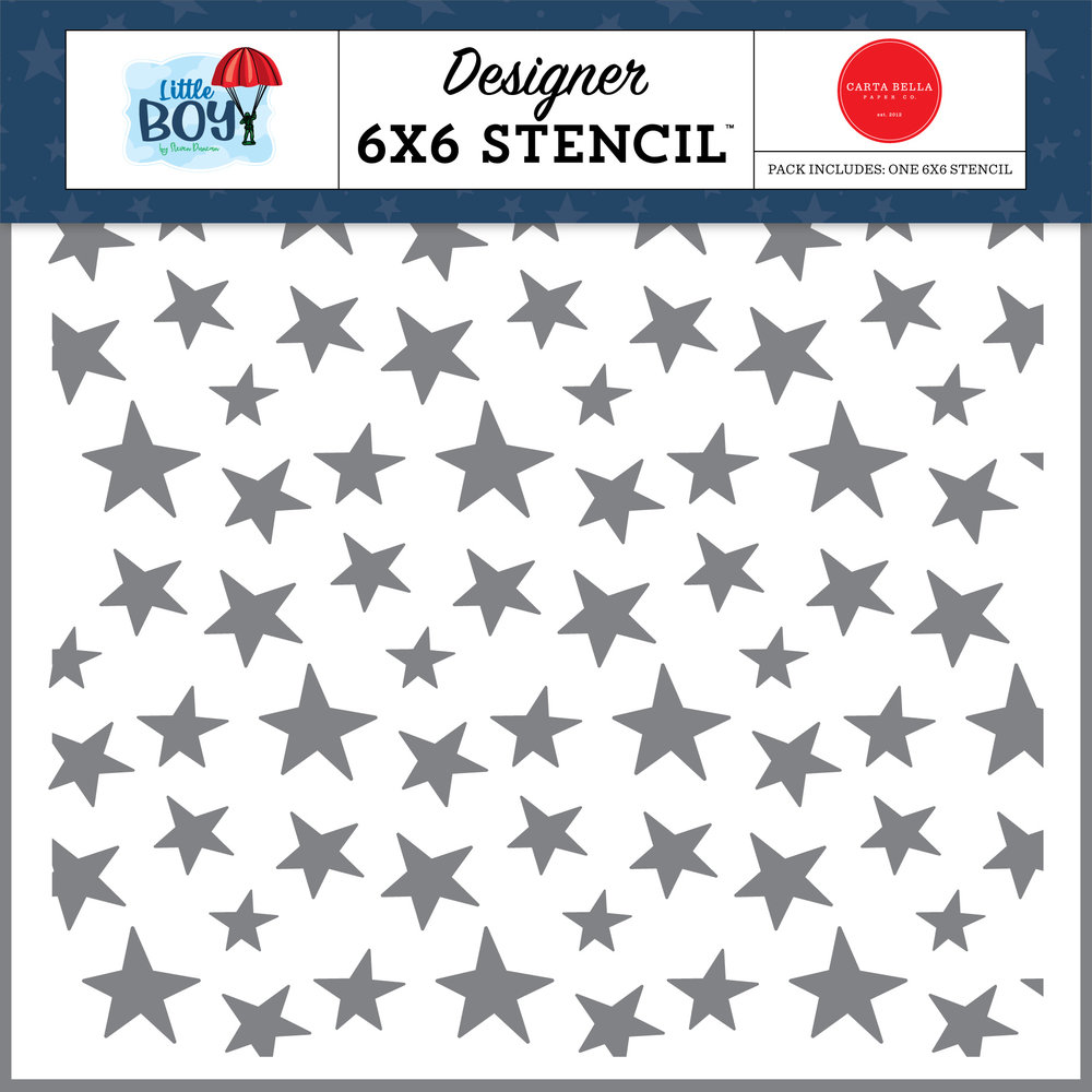 Awesome Stars Stencil (CBLB160034) - Craftlines B.V.