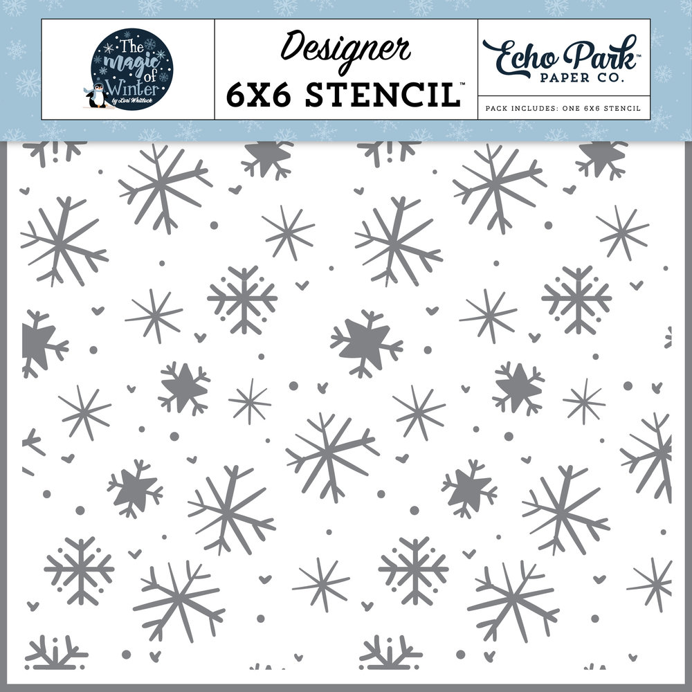 The Magic Of Snow Stencil (MOW291035) - Craftlines B.V.