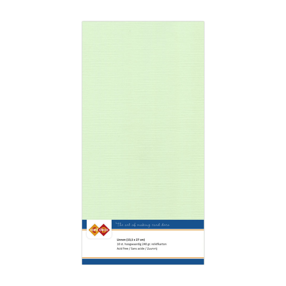 Card Deco Linen Cardstock Square Light Green (10pcs) (LKK-4K19 ...