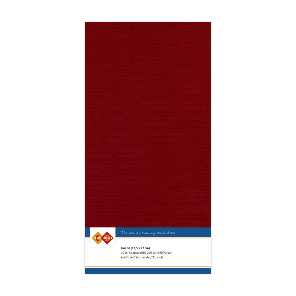 Card Deco Linen Cardstock Square Burgundy (10pcs) (LKK-4K14 ...