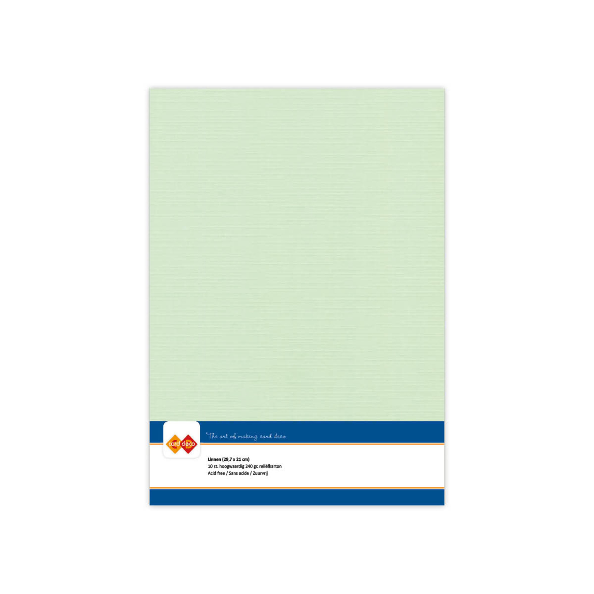Card Deco Linen Cardstock A4 Light Green (10pcs) (LKK-A419 ...