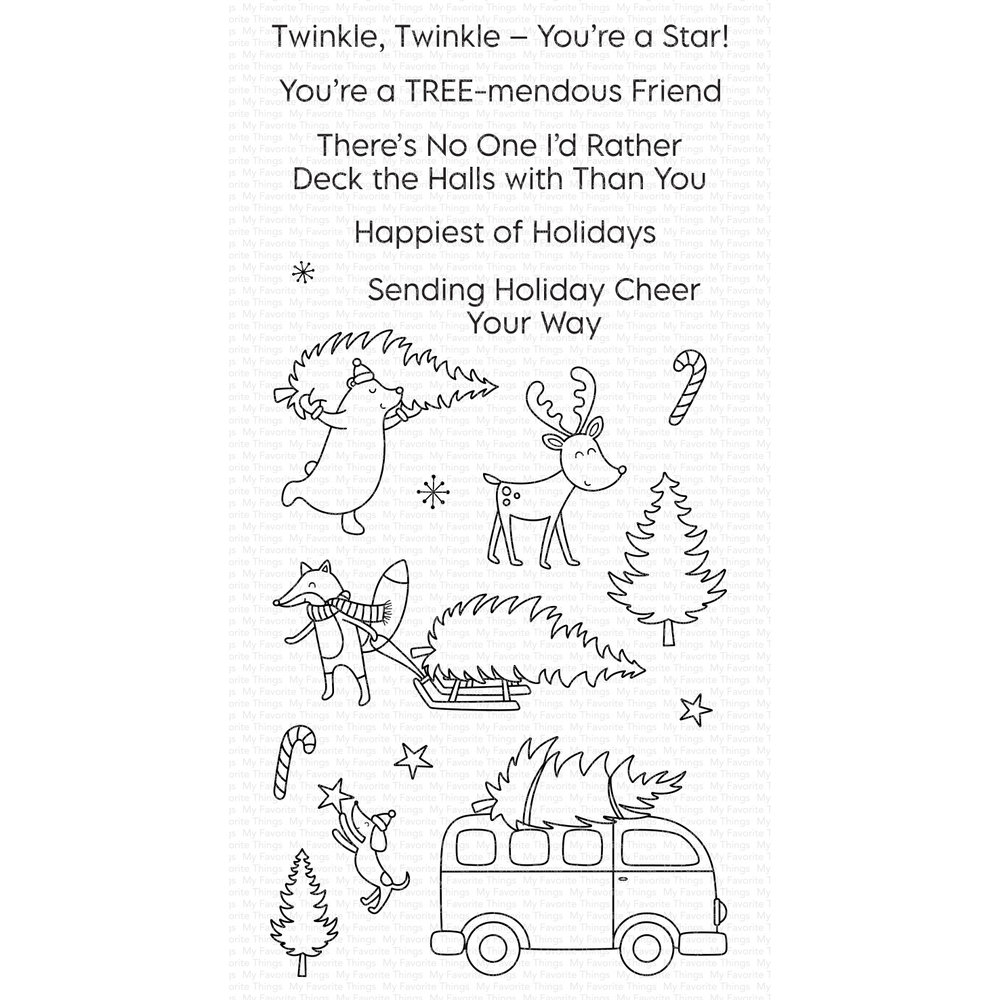 Tree-mendous Friends Clear Stamps (CS-725) - Craftlines B.V.