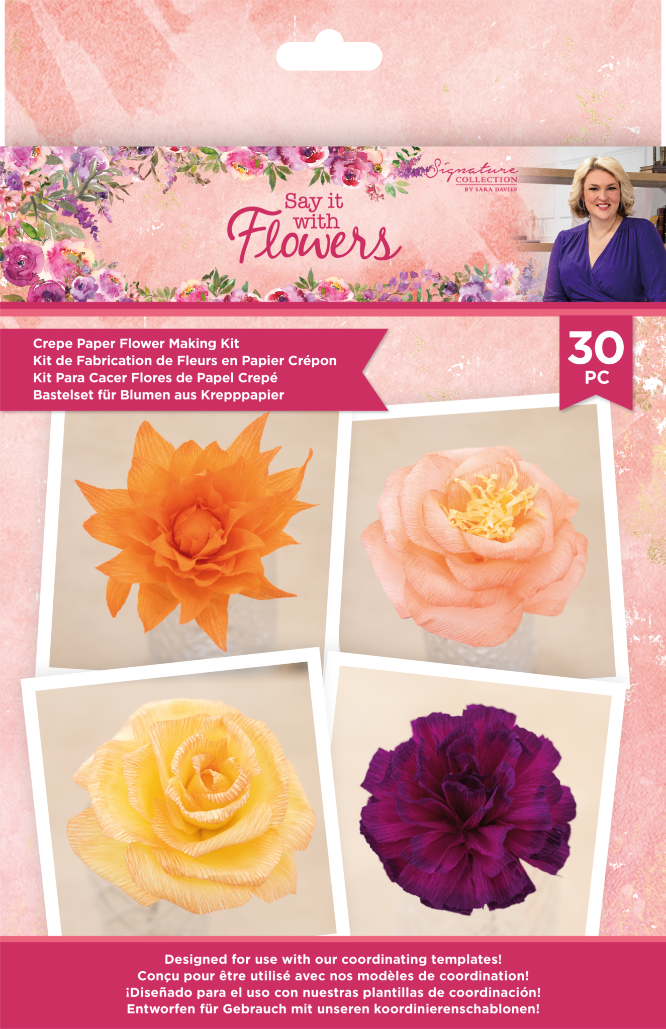 Say It With Flowers Crepe Paper Flower Making Kit (S-SIWF-CPFMKIT ...
