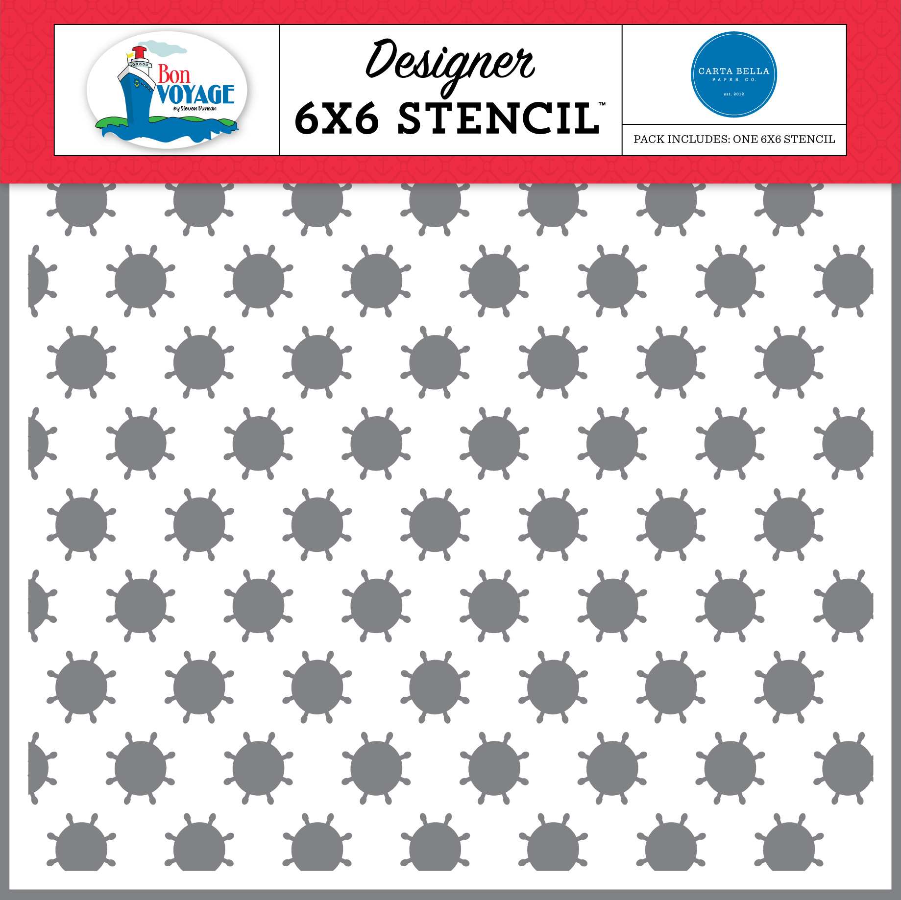 Ship Wheel Stencil (CBBV161035) - Craftlines B.V.