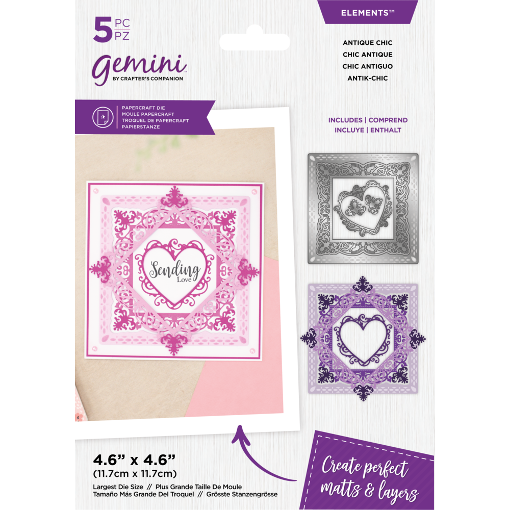 Heritage Antique Chic Elements Dies (GEM-MD-ELE-ANCHIC) - Craftlines B.V.