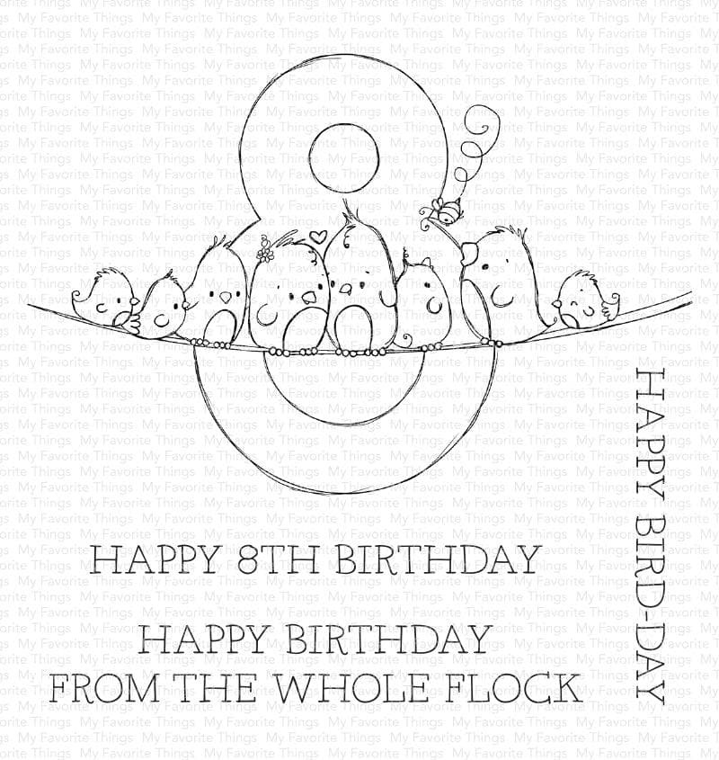 Number Fun 8 Clear Stamps (RAM-045) - Craftlines B.V.