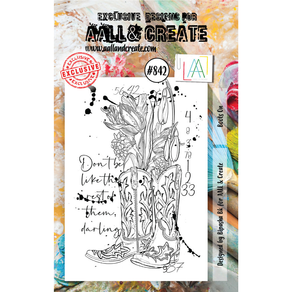 Stamp Set A7 Boots On (AALL-TP-842) - Craftlines B.V.
