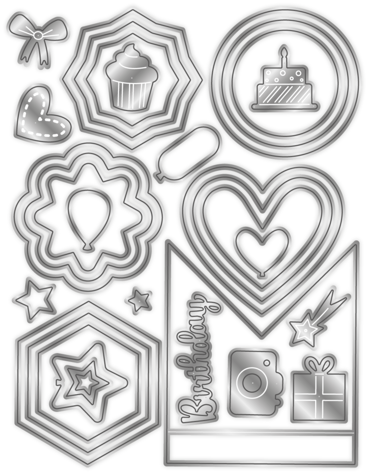 Papercraft Shutter Dies Dimensionals Dies (GEM-MD-DIM-SHUT ...