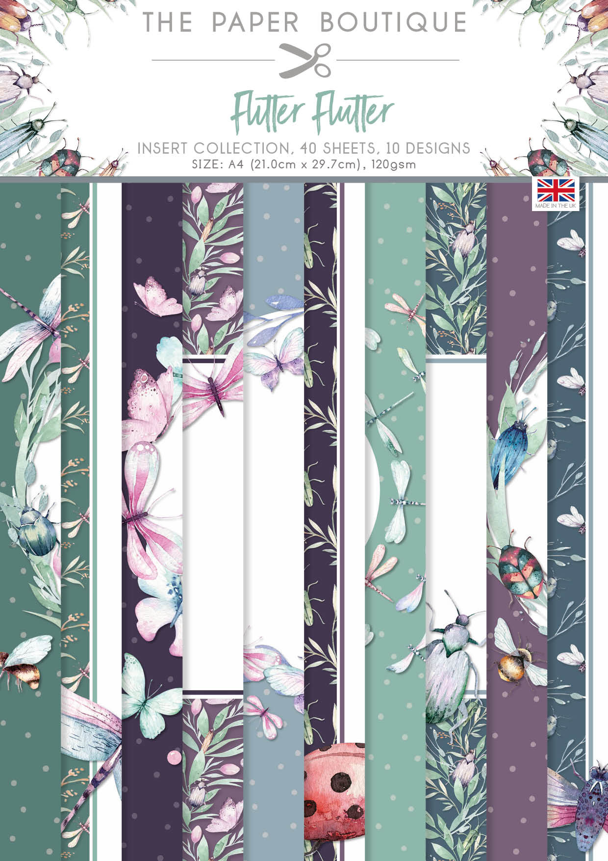 Flitter Flutter A4 Insert Collection (PB1918) - Craftlines B.V.