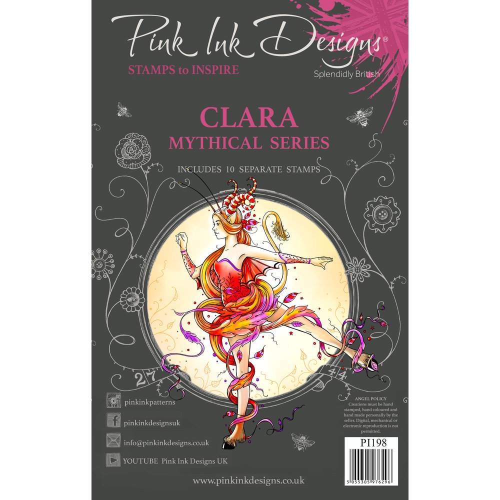 Clara A5 Clear Stamps (PI198) - Craftlines B.V.