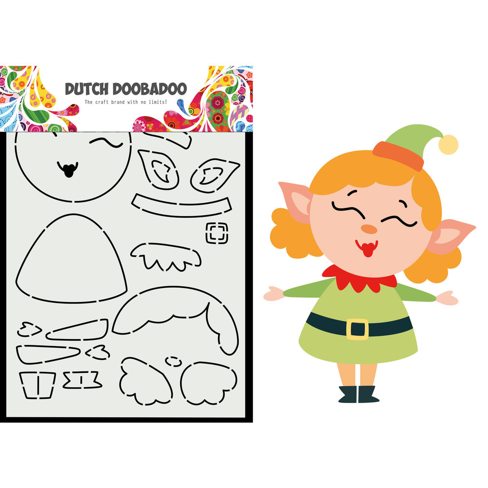 Dutch Card Art Build Up A5 Little Elf (470.784.181) - Craftlines B.V.