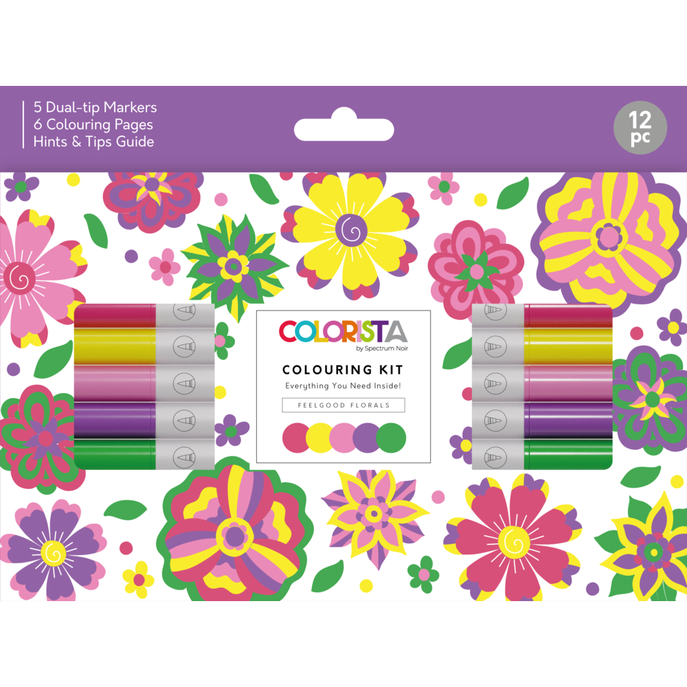 Colorista Colouring Kit Feelgood Florals (SNCOL-COLK-FEE12 ...