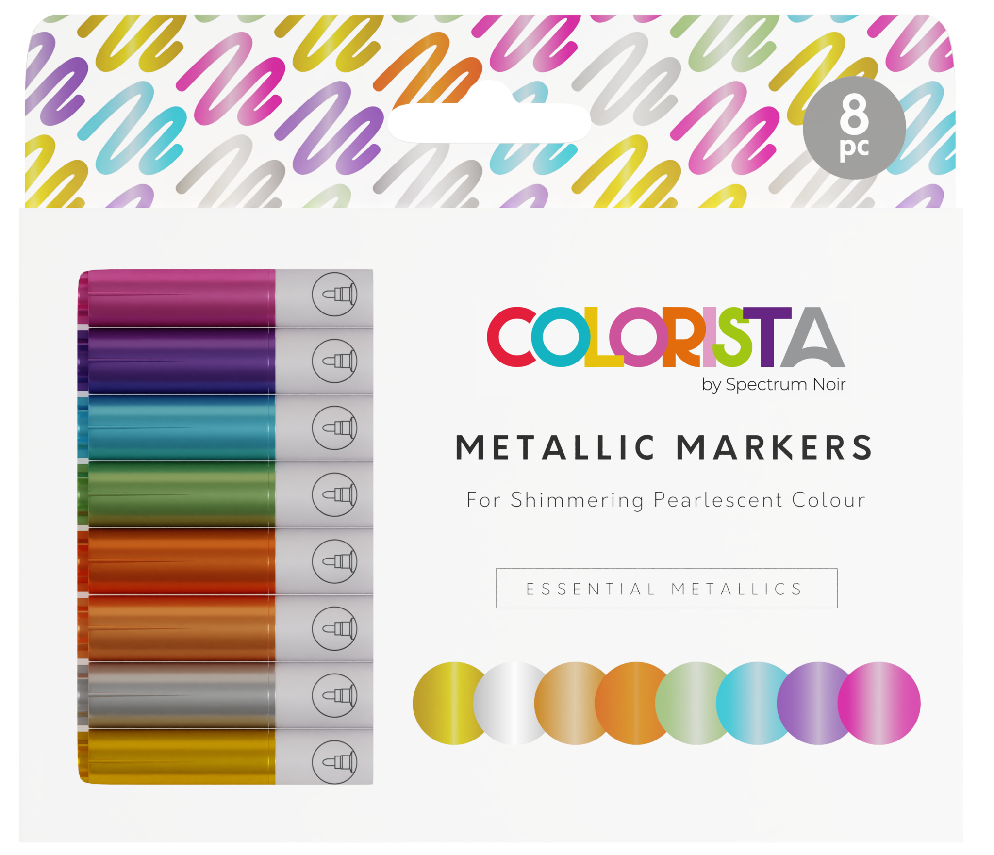 Colorista Metallic Marker Essential Metallics (8pcs) (SNCOL-METM-ESS8 ...
