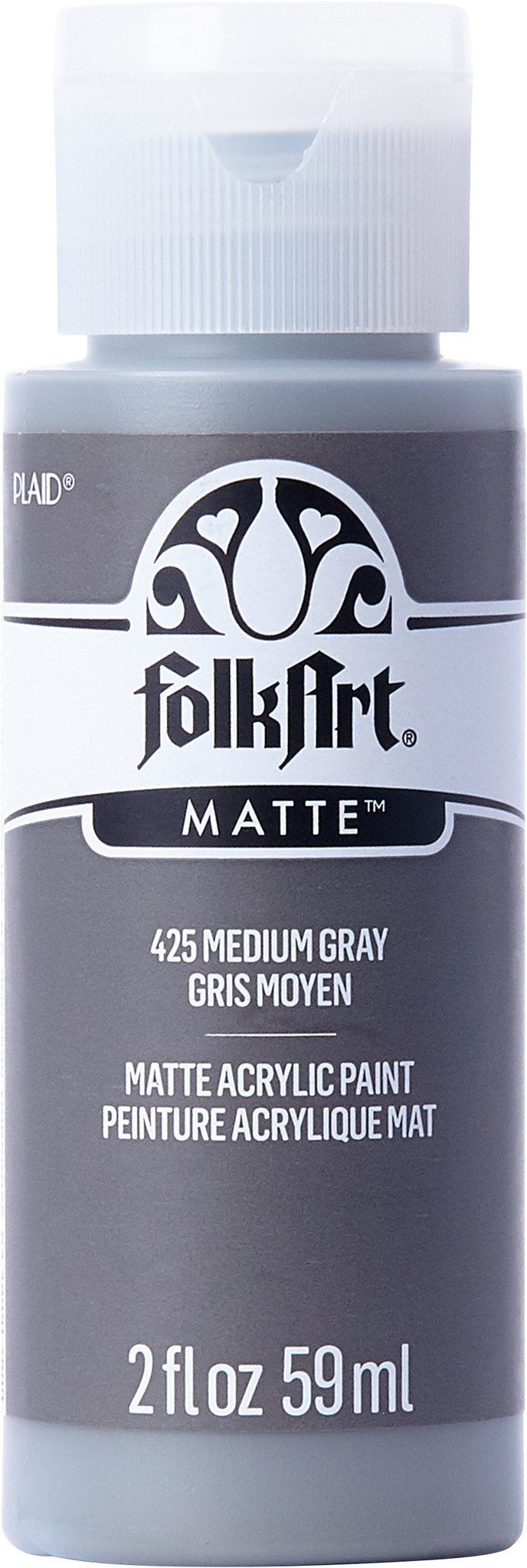 Acrylic Matte Medium Gray 2 fl oz (425) - Craftlines B.V.