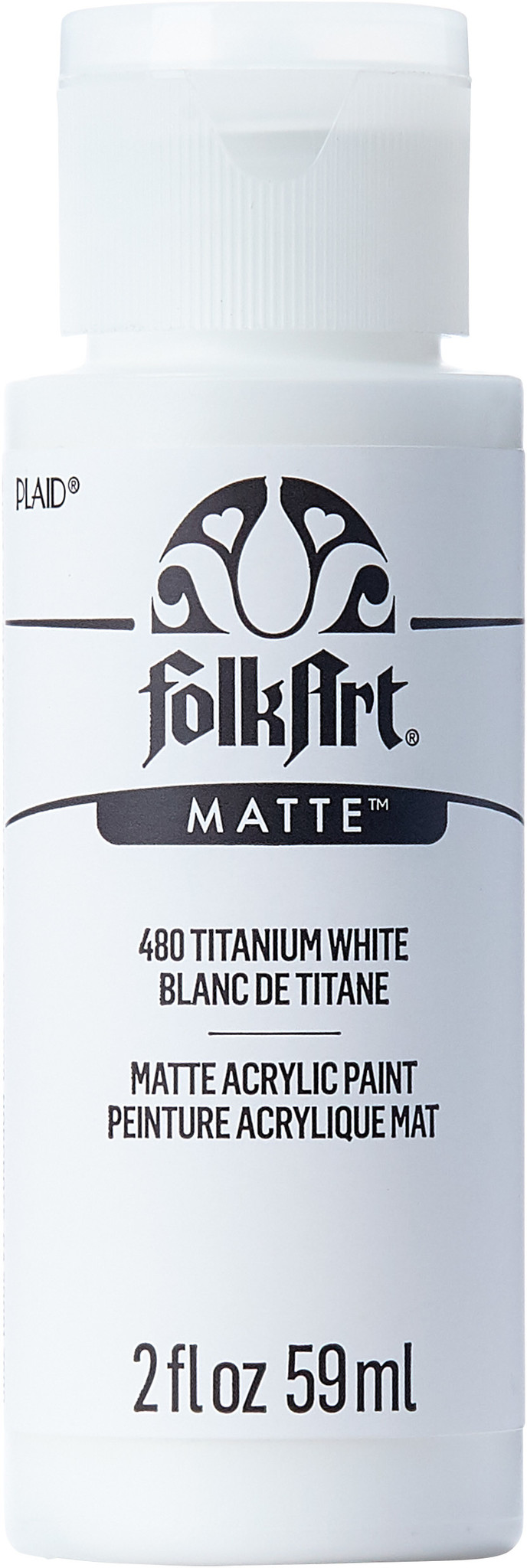 Acrylic Matte Titanium White 2 fl oz (480) - Craftlines B.V.