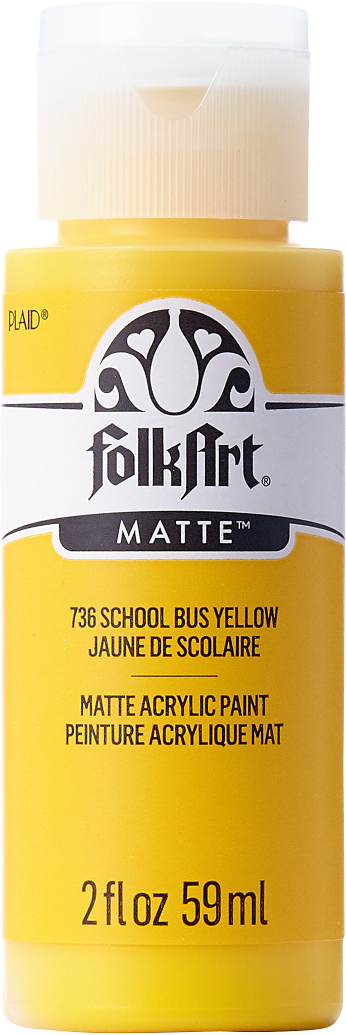 Acrylic Matte School Bus Yellow 2 fl oz (736) - Craftlines B.V.