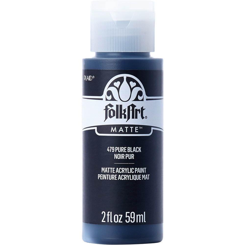 Acrylic Matte Pure Black 2 fl oz (479) - Craftlines B.V.