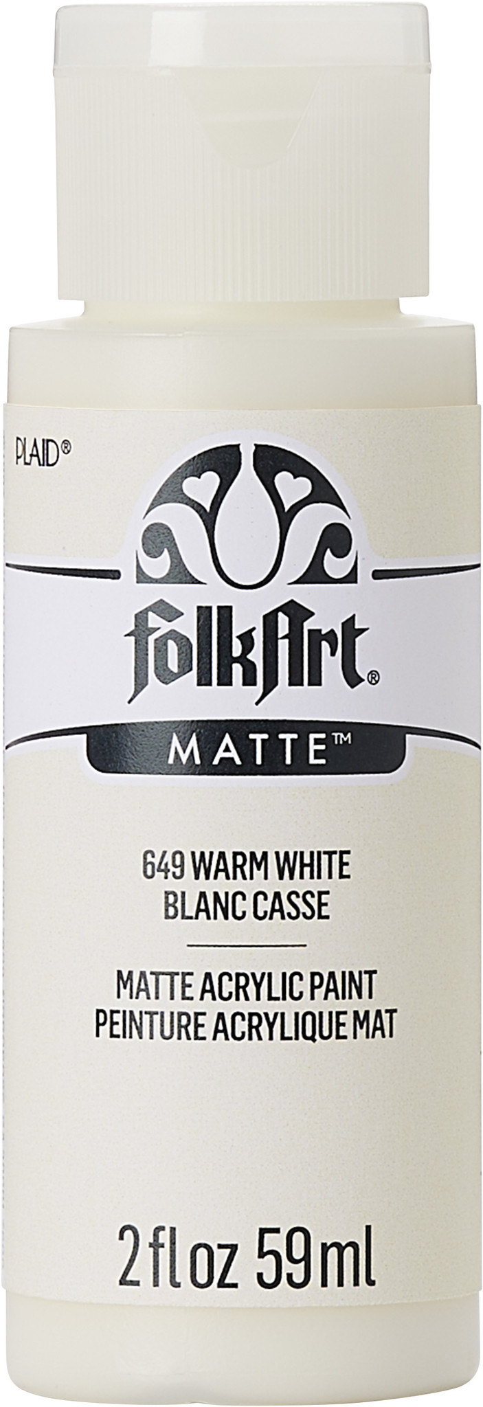 Acrylic Matte Warm White 2 fl oz (649) - Craftlines B.V.