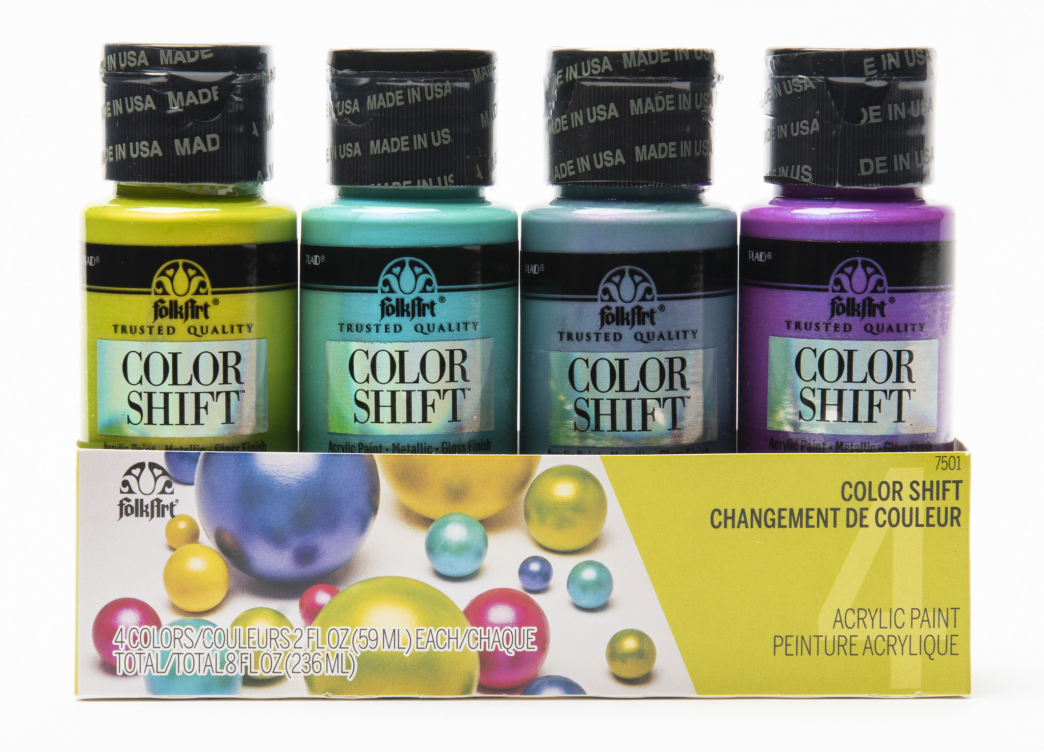 Color Shift Paint Set Chameleon 4x2 fl oz (7501) - Craftlines B.V.
