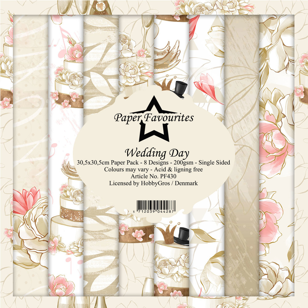 Wedding Day 12x12 Inch Paper Pack (PF430) - Craftlines B.V.