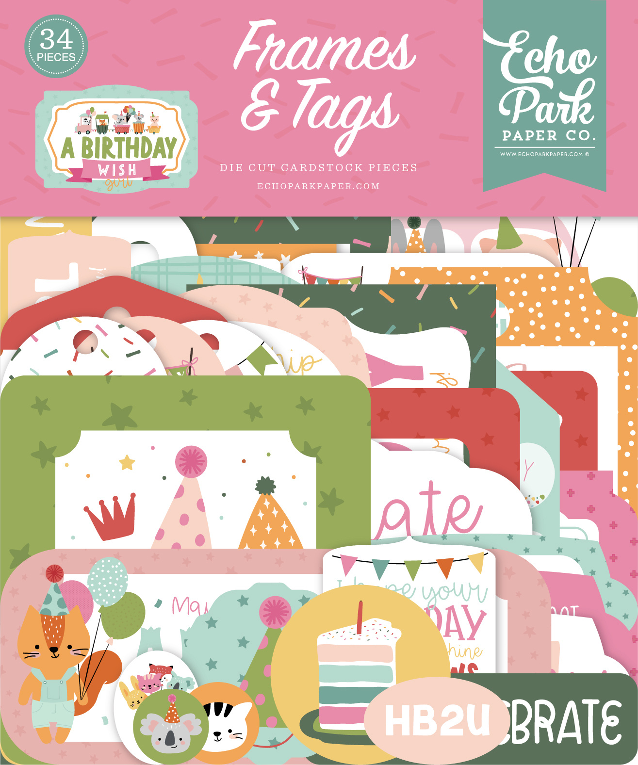 A Birthday Wish Girl Frames & Tags (BWG296025) - Craftlines B.V.