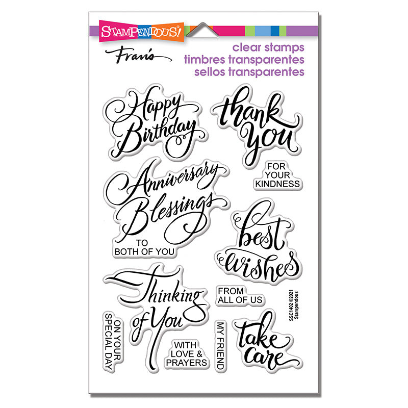 Brushed Messages Perfectly Clear Stamps (SSC1402) - Craftlines B.V.