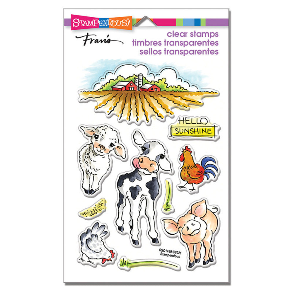 Barnyard Hello Perfectly Clear Stamps (SSC1439) - Craftlines B.V.