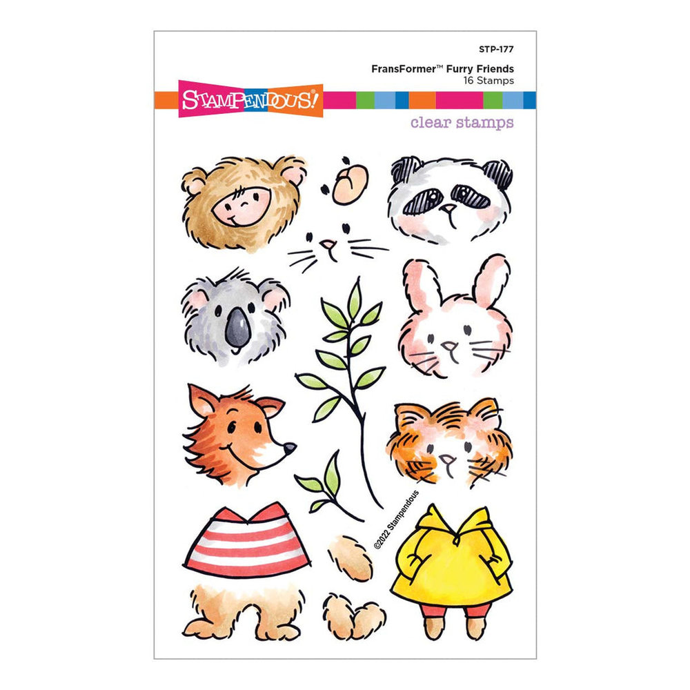 Furry Friends FransFormer Clear Stamps (STP-177) - Craftlines B.V.