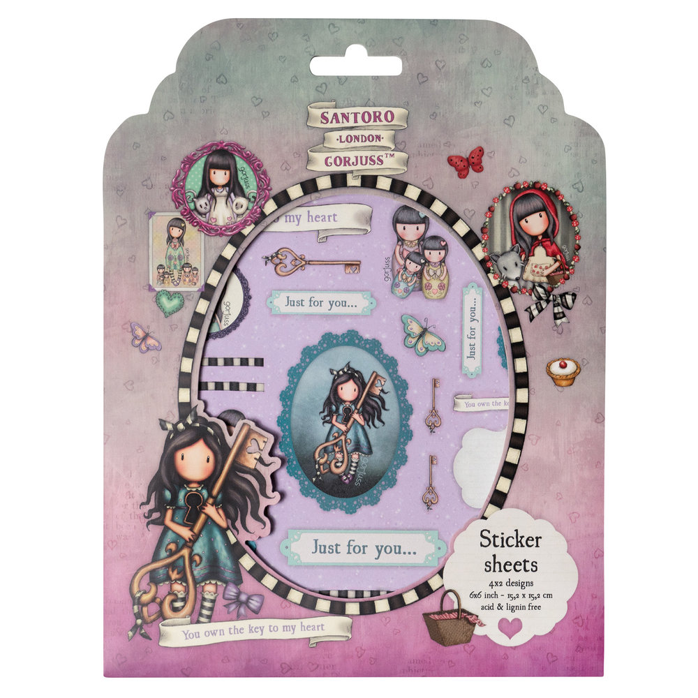 Gorjuss Sticker Sheets (GOR-ES-STIC08) - Craftlines B.V.