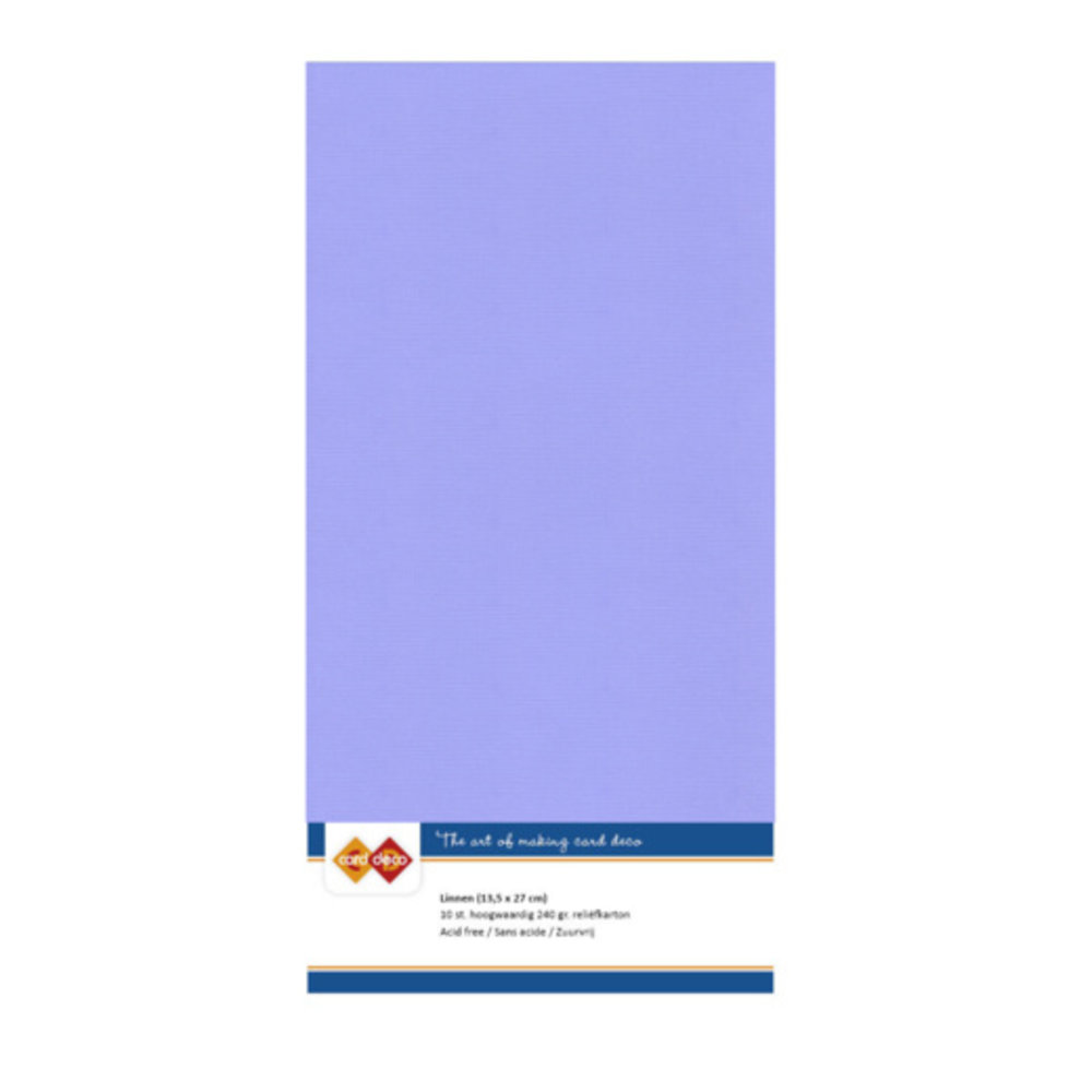 Linen Cardstock Square Lavender (10pcs) (LKK-4K61) - Craftlines B.V.
