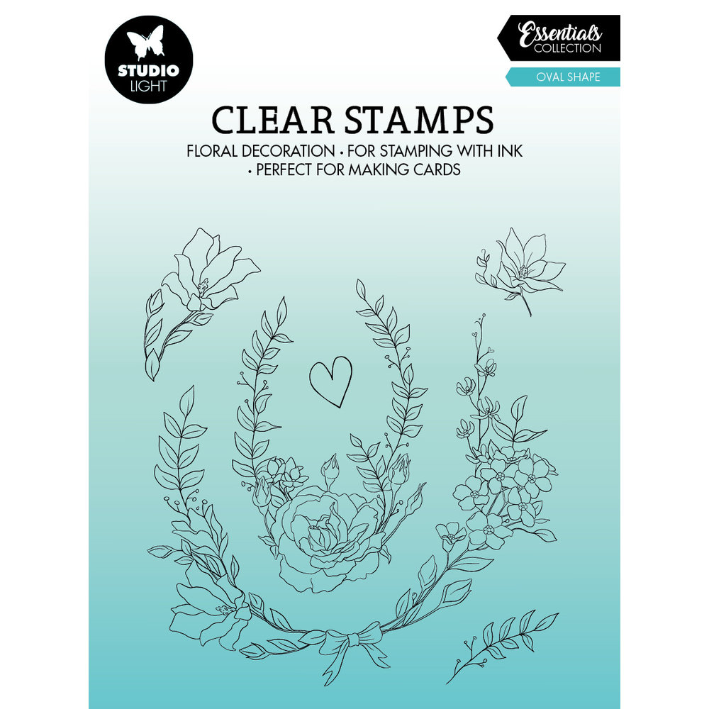 Oval Shape Essentials Clear Stamps (SL-ES-STAMP363) - Craftlines B.V.